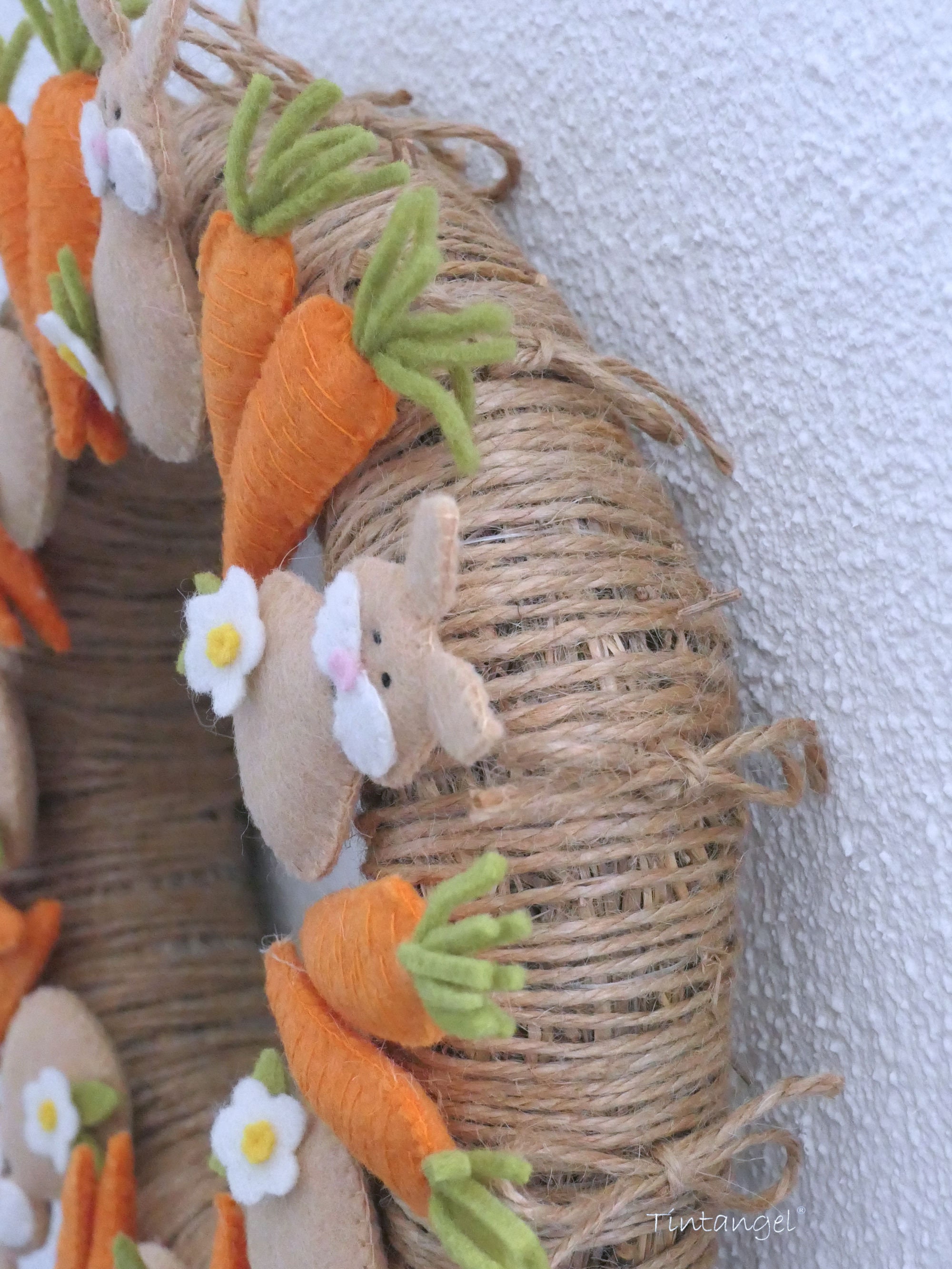 Carrot Club Wreath PDF Felt Pattern Instant Download | Etsy