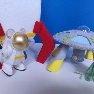 UFO With Alien Sewing Pattern - PDF Pattern - Instant Download - Etsy