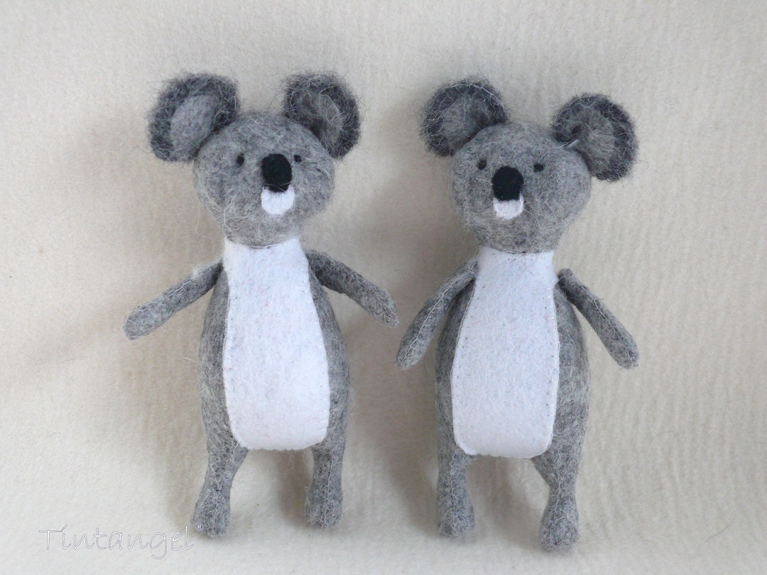 Dress to Impress Koala - PDF Felt Pattern - Animal Pattern With Pajama ...