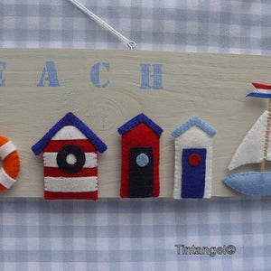 Beach Wreath of Beach Shelf Summer Deco PDF Felt Pattern Instand ...