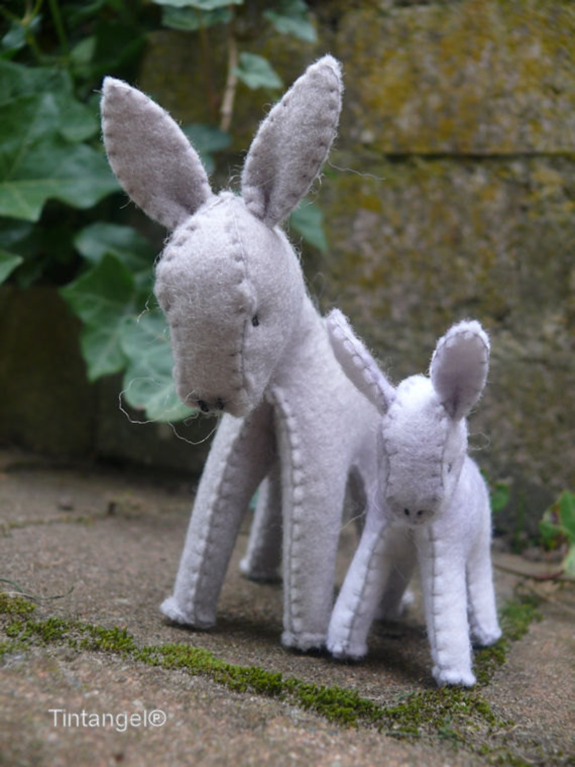 Two Donkeys PDF Felt Pattern Instant Download | Etsy