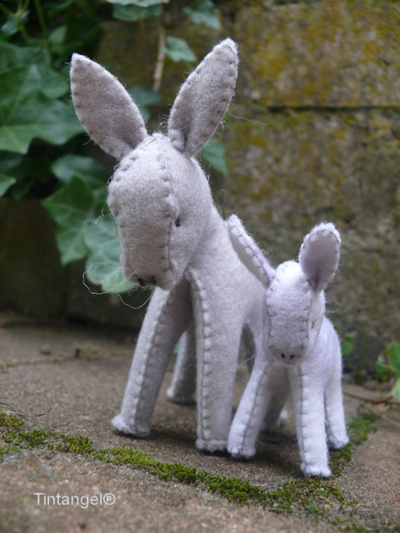 Two Donkeys PDF Felt Pattern Instant Download | Etsy