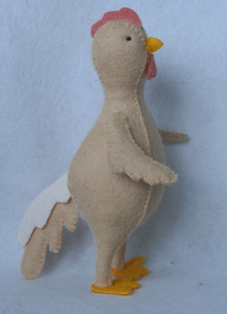 Rooster and Hen PDF Felt Pattern Instant Download - Etsy