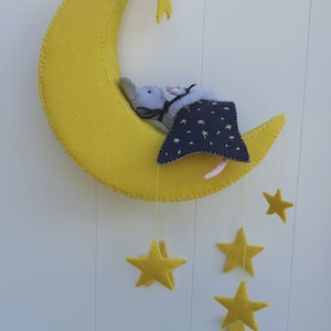 Mouse on the Moon - PDF Felt Pattern - Instant Download - Etsy