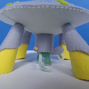 UFO With Alien Sewing Pattern - PDF Pattern - Instant Download - Etsy