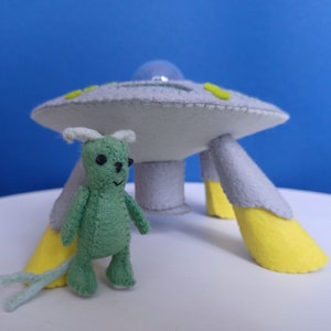UFO With Alien Sewing Pattern - PDF Pattern - Instant Download - Etsy