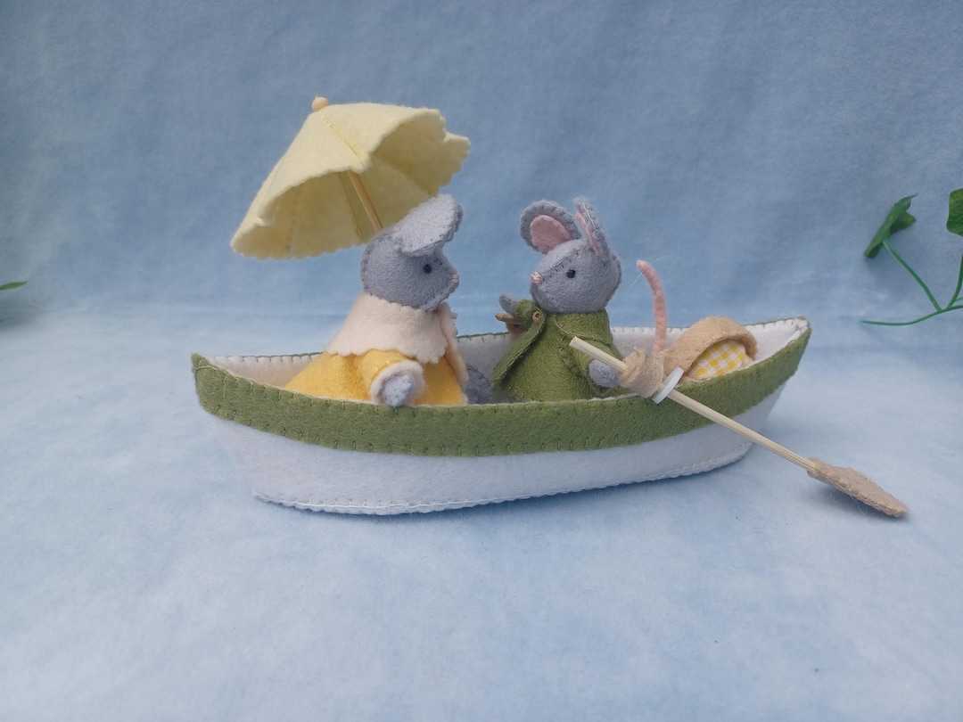 Felt Mice With Boat Pattern – Hand Sewing (PDF Download) - Etsy