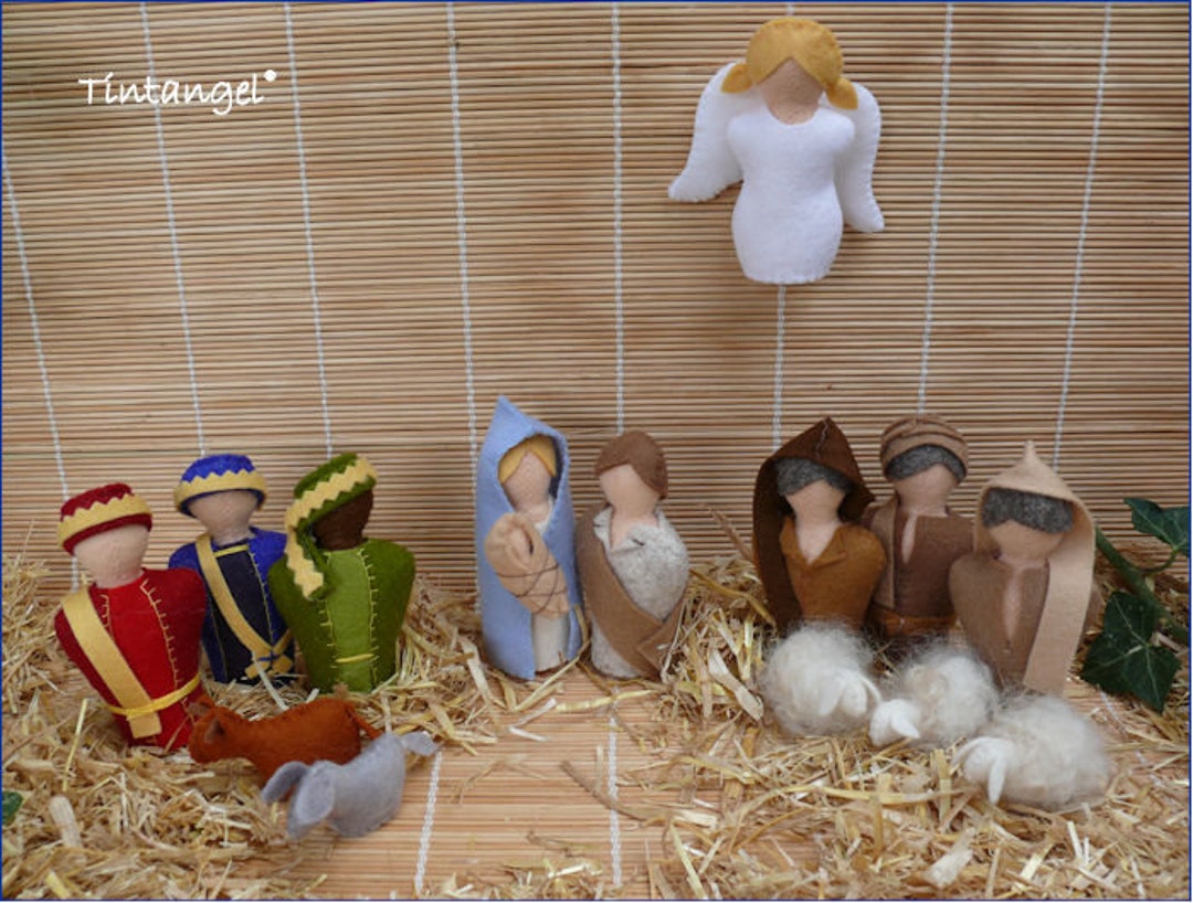 Nativity Set - Nativity Play Set - PDF Felt Pattern - Instand Download ...