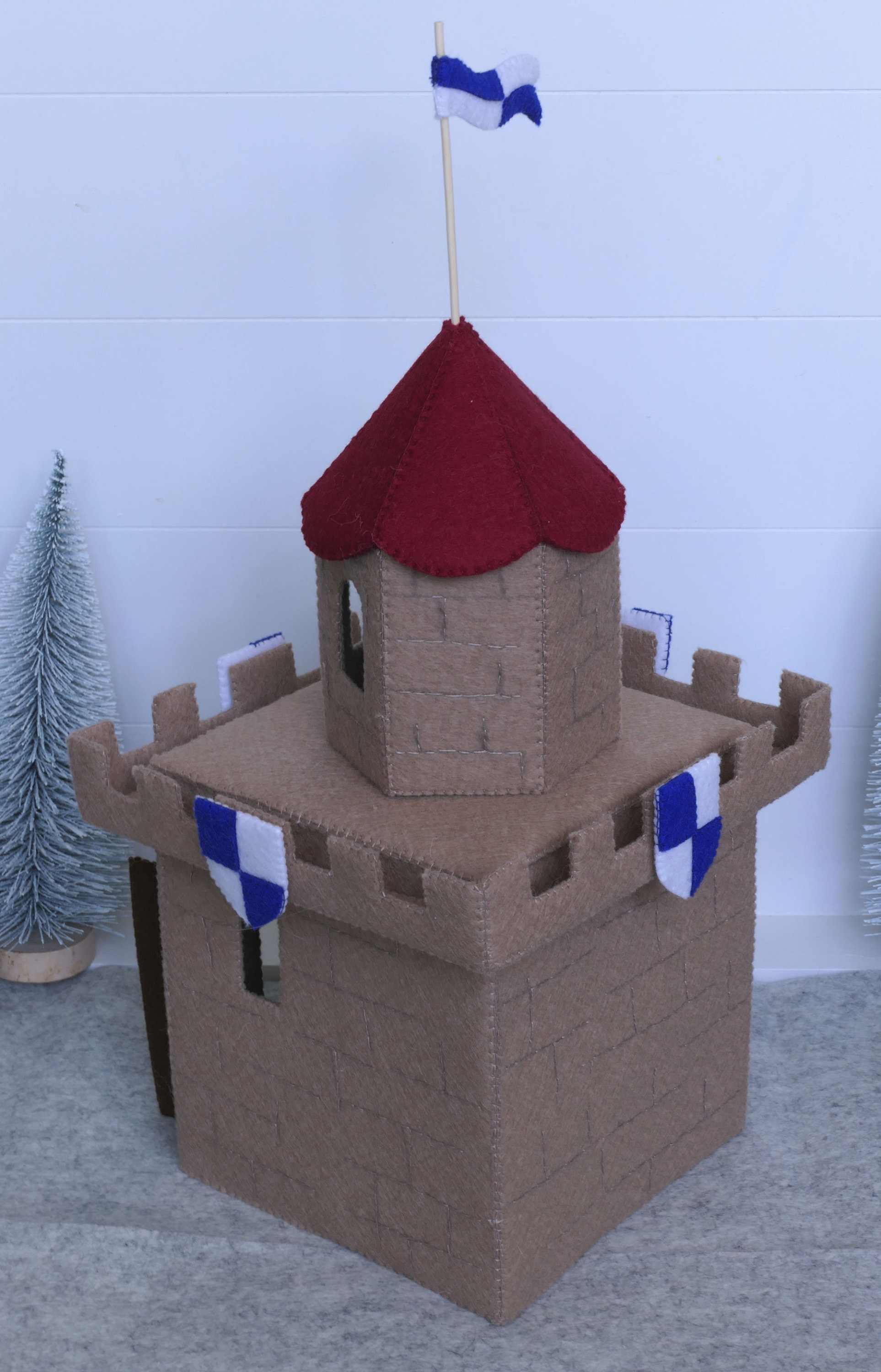 Felt Castle Sewing Pattern – Medieval Playset With Dragon (PDF Pattern ...