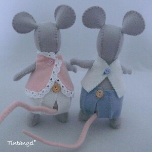 Toy Mouse Sewing Pattern - Dressed Animal - PDF Felt Project - Instant ...