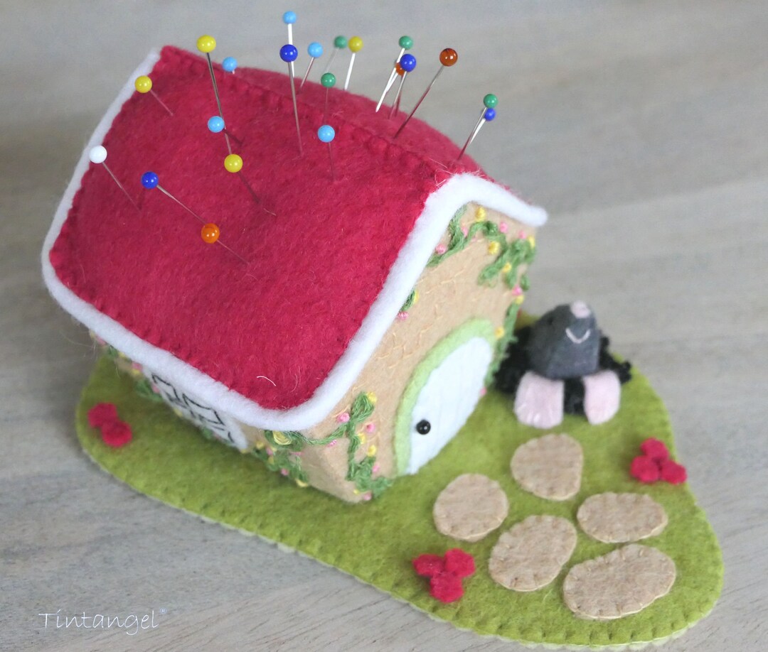Spring Cottage Pin Cushion - PDF Hand Sewing Pattern - Small Waldorf ...