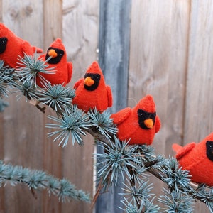 Red Cardinal Sewing Pattern – Hand-stitched Felt Birds (PDF Download ...