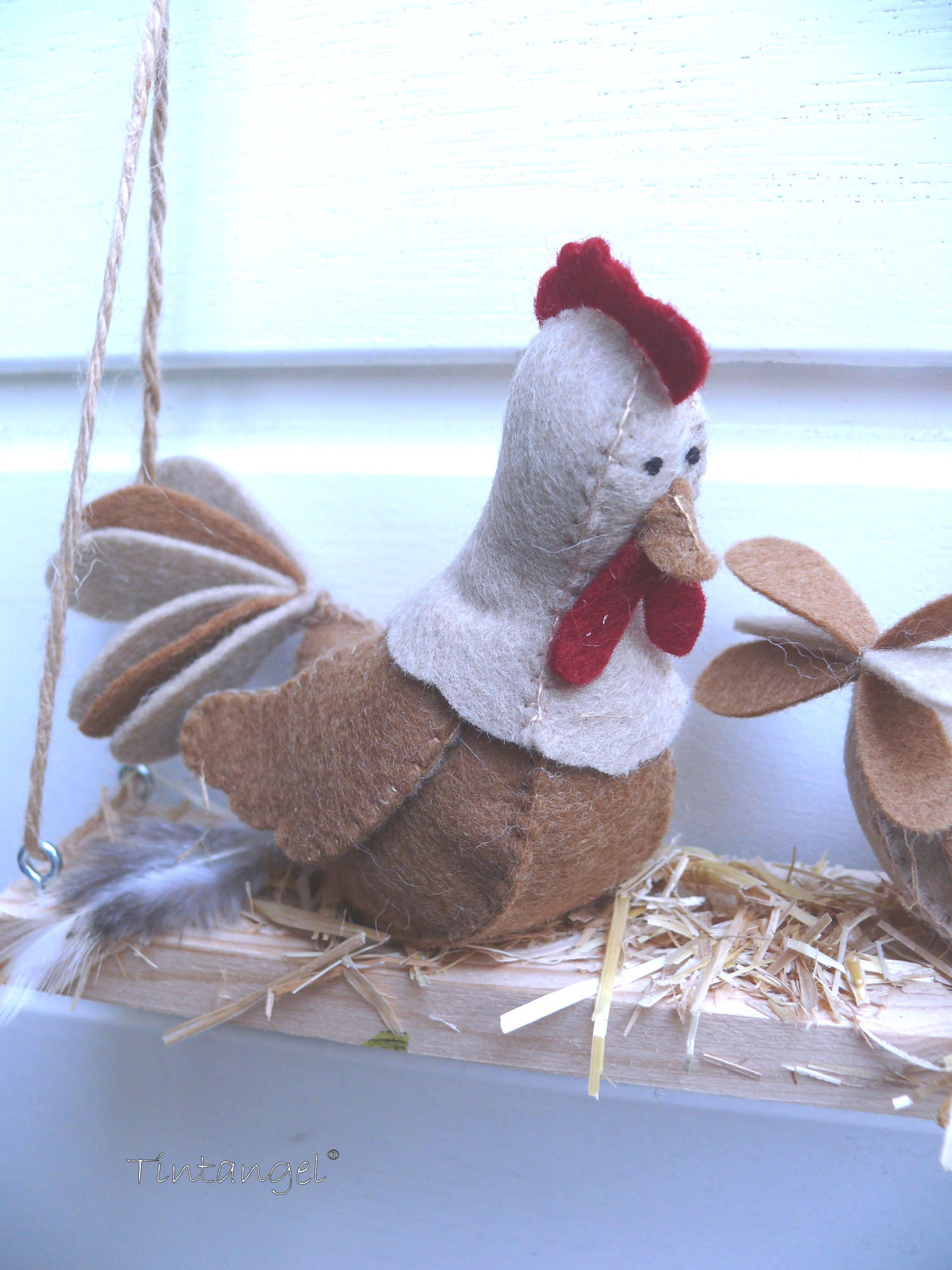 Rooster With Hens PDF Felt Pattern Instant Download | Etsy UK