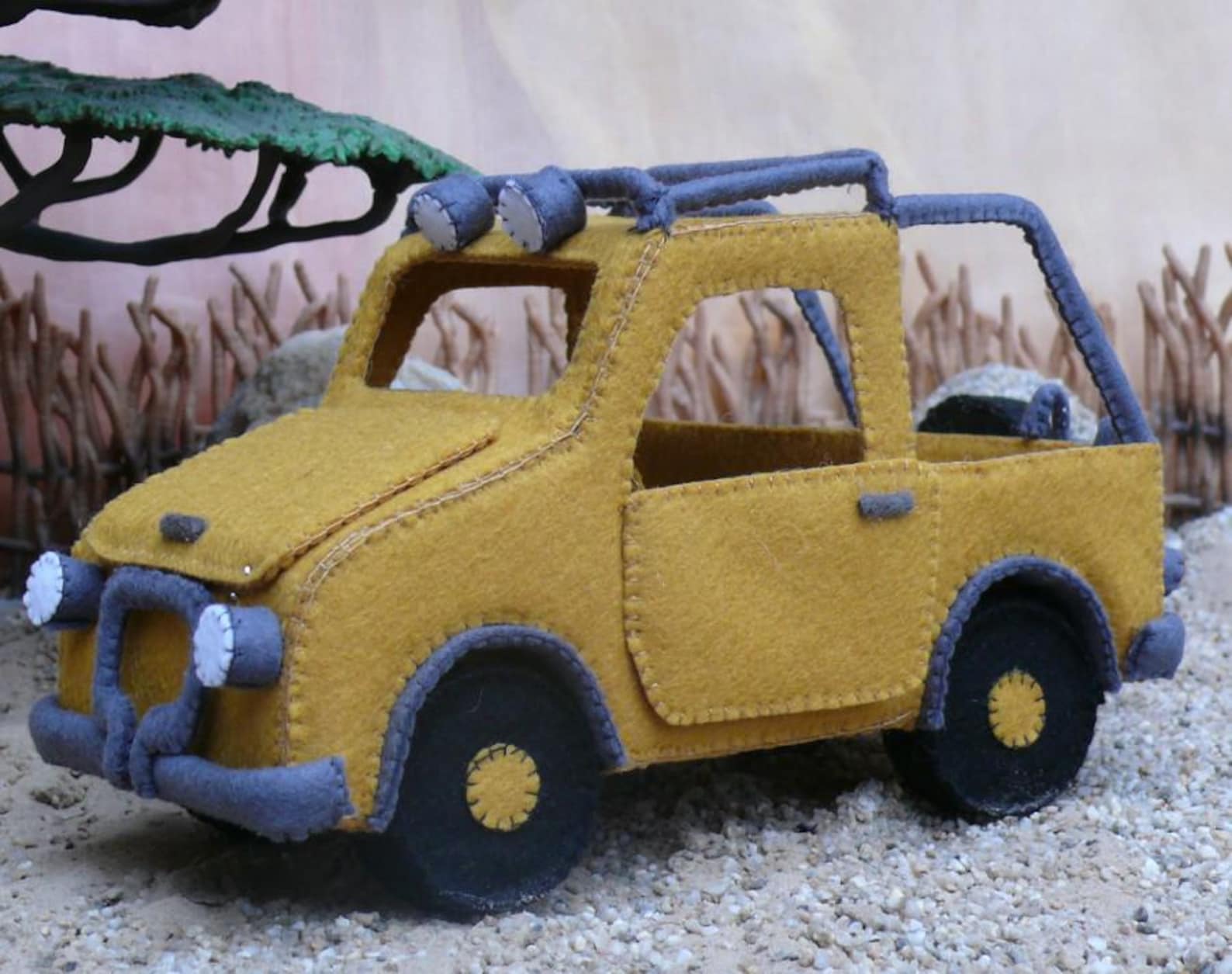 Felt Safari Jeep Sewing Pattern – Morris & Miny Play Set (PDF Pattern ...