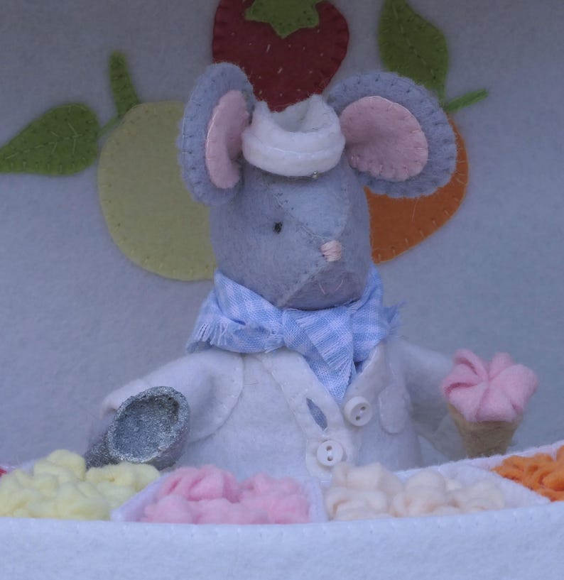 Ice Cream Stall Playset - PDF Hand Sewing Pattern - Summer Project ...