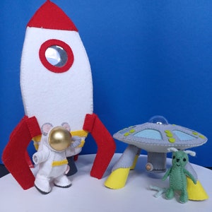 UFO With Alien Sewing Pattern - PDF Pattern - Instant Download - Etsy