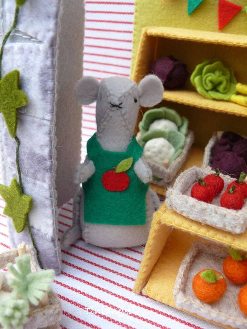 Fruit and Vegetable Shop Sewing Pattern - PDF - Felt Craft Project ...