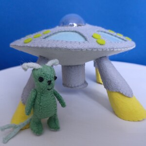 UFO With Alien Sewing Pattern - PDF Pattern - Instant Download - Etsy