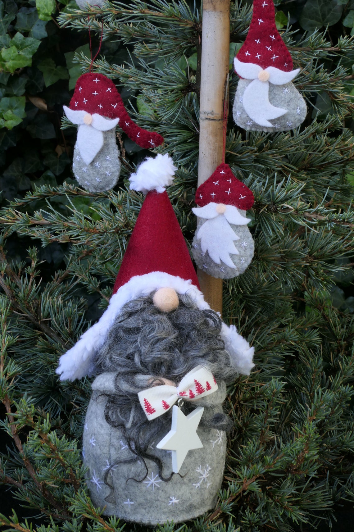 Christmas Tomtes PDF Felt Pattern Instant Download | Etsy