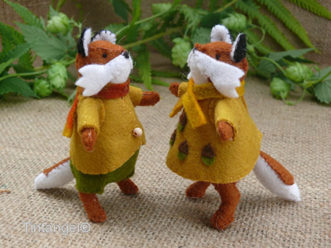 Florian and Flora, the Fox Children - PDF Pattern - Download - Etsy