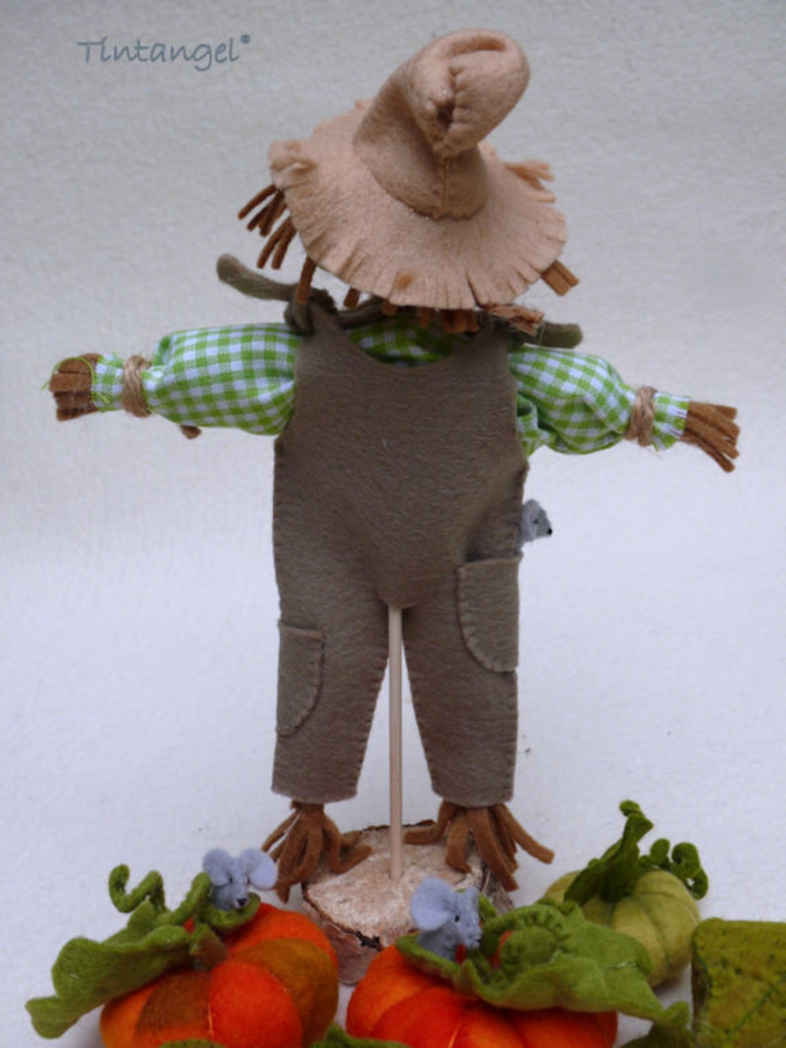 Scarecrow With Pumpkins PDF Felt Pattern Instant Download - Etsy