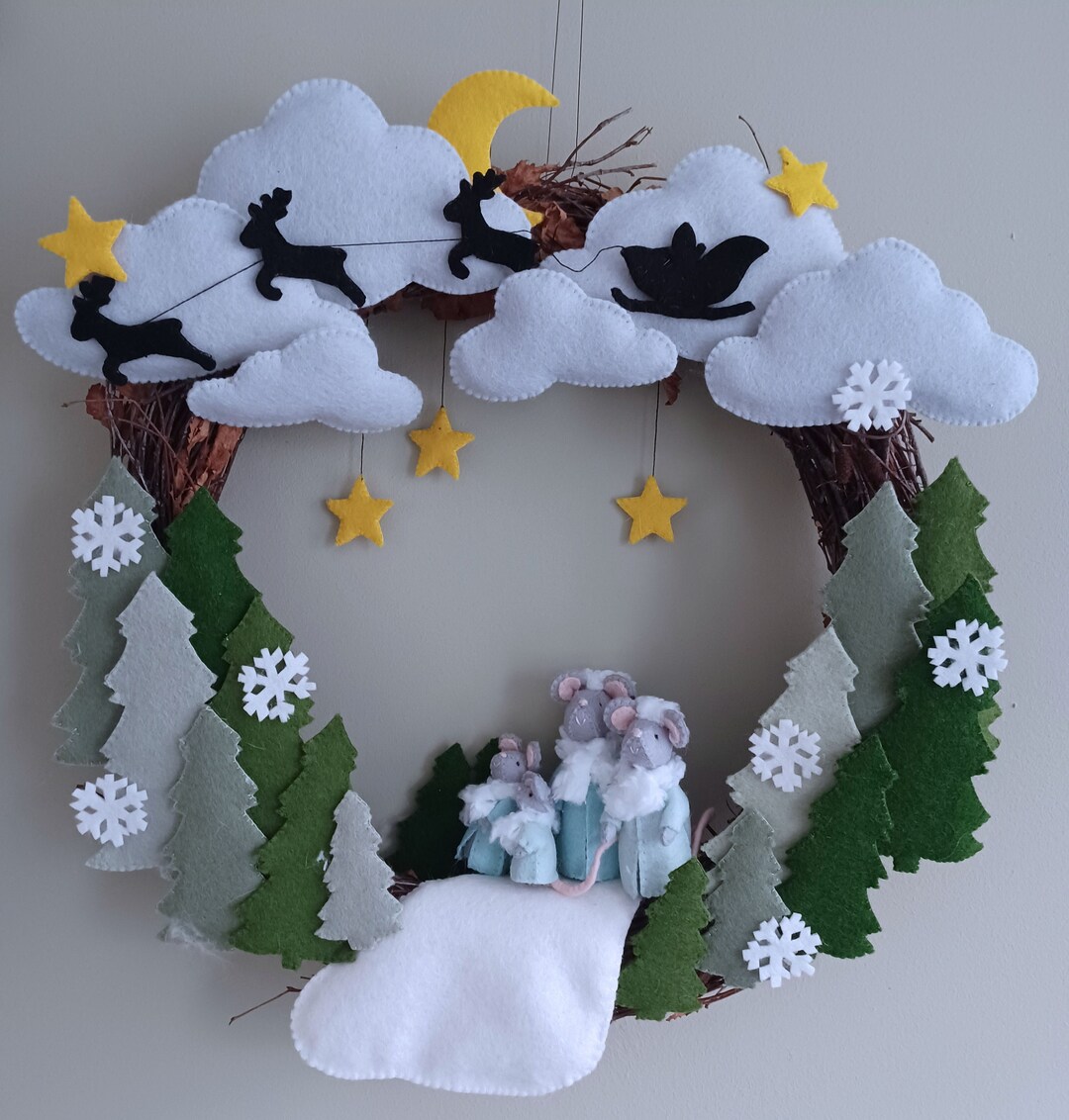 Christmas Night Wreath - Pdf Sewing Pattern - Instant Download - Etsy