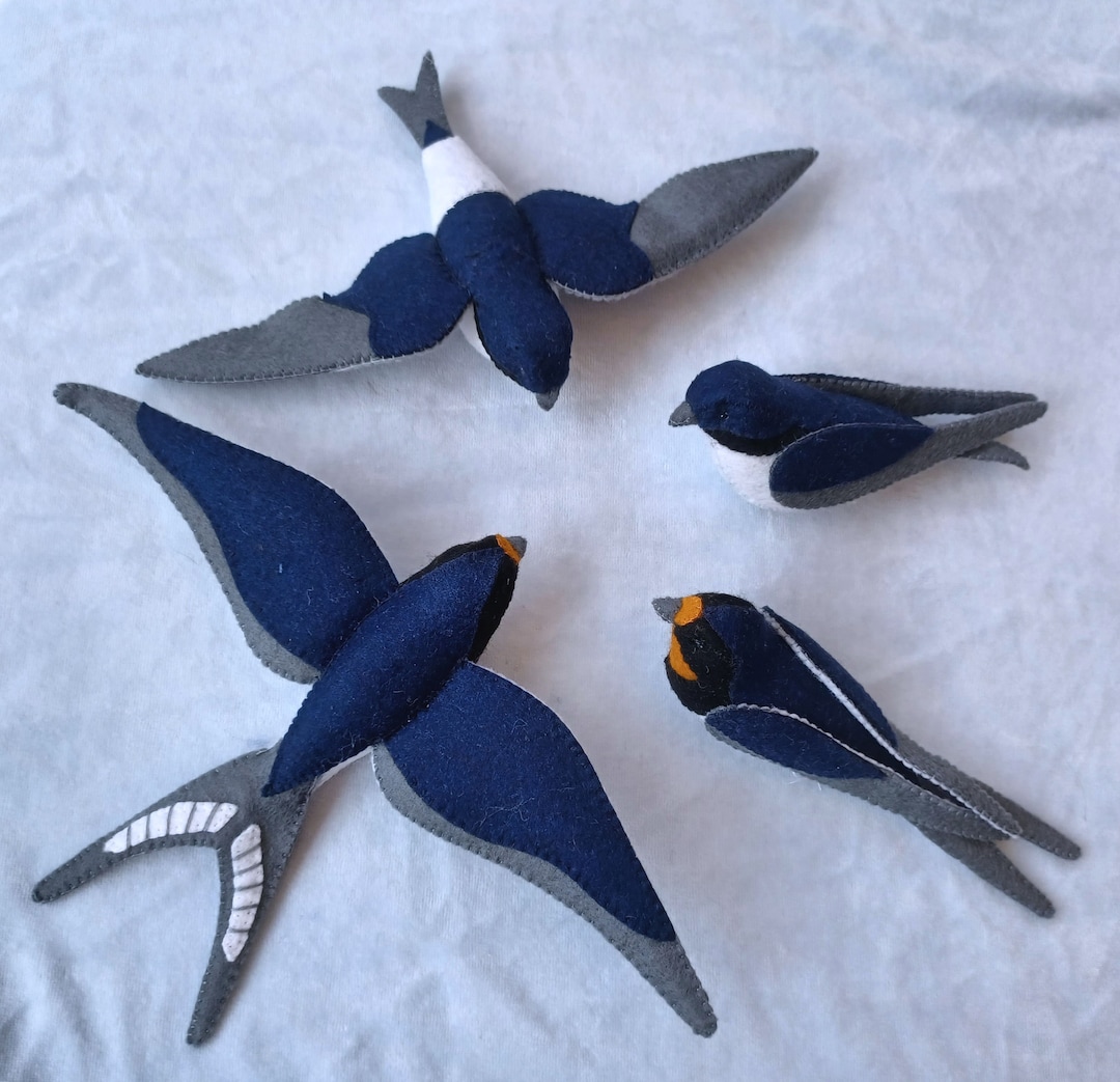 Felt Swallow Sewing Pattern – House & Barn Swallows (PDF Pattern) - Etsy