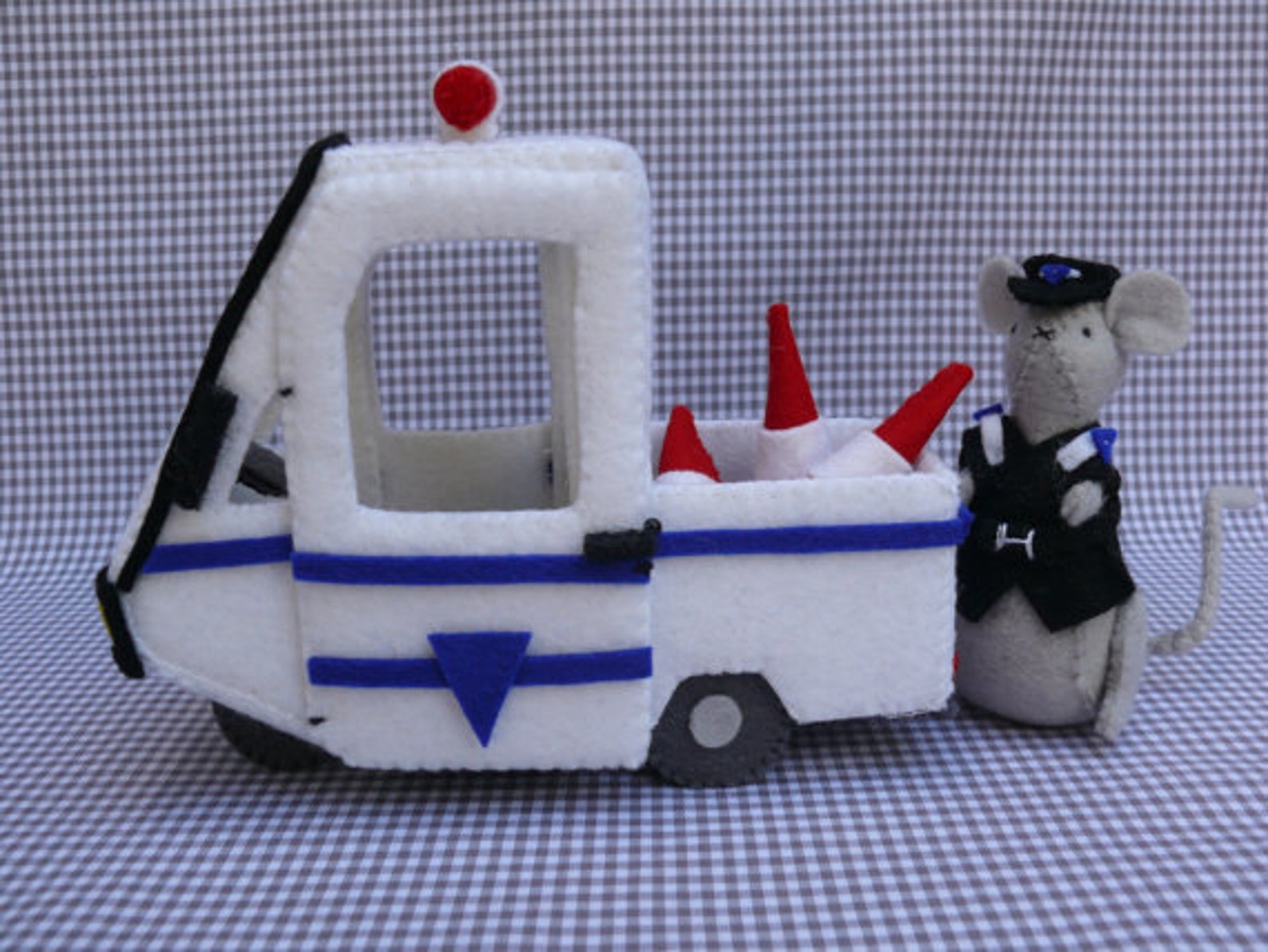 Police Car With Thief and Police Mouse PDF Pattern Instant Download - Etsy