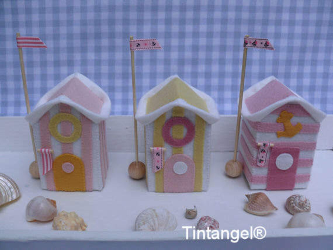 Beach Houses PDF Felt Pattern Instant Download - Etsy