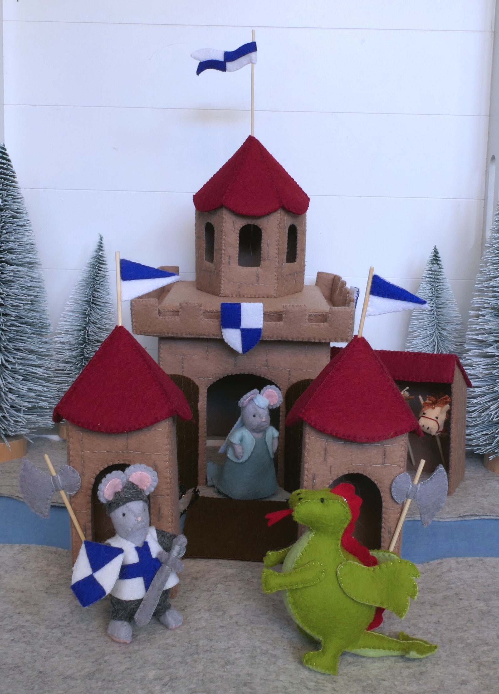 Complete Castle Series PDF Felt Patterns Instant Download | Etsy