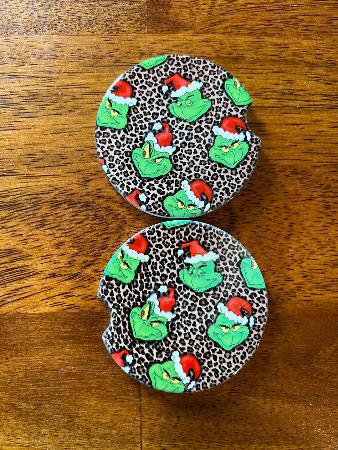 Grinch Christmas Car Coasters / Christmas Car Coaster / Christmas ...
