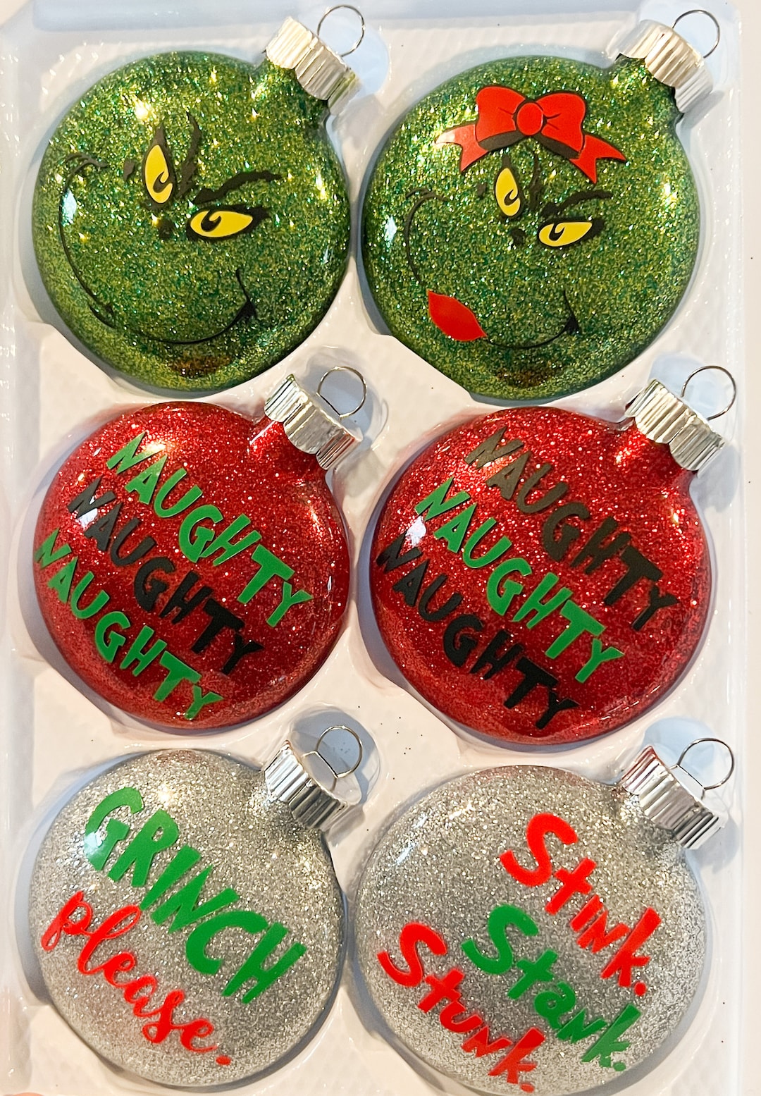 Grinch Christmas Ornaments / Christmas Decor / Christmas / Grinch ...