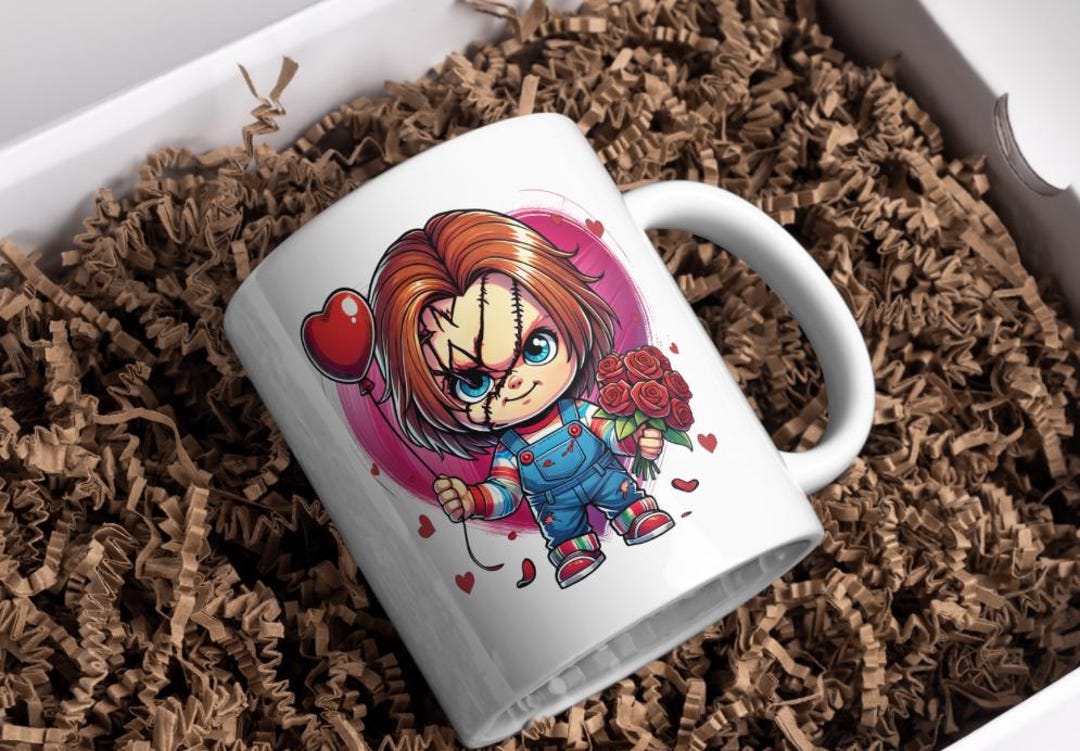 Chucky 15 Oz Coffee Mug Straight Out of Good Guys Horror Gift Horror ...