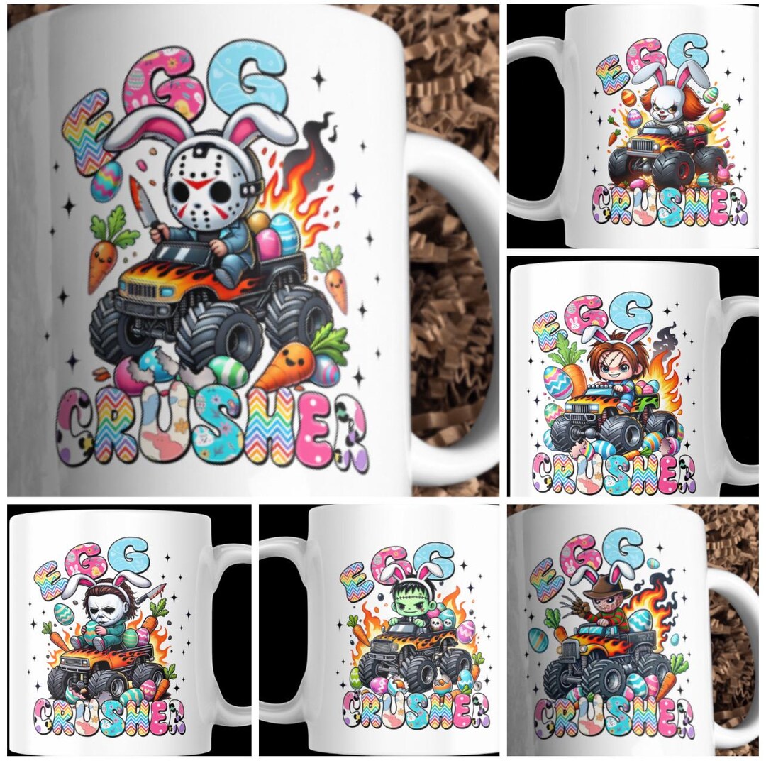 Egg Cusher Freddy Krueger| Pennywise | Chucky | Frankenstein | Jason ...