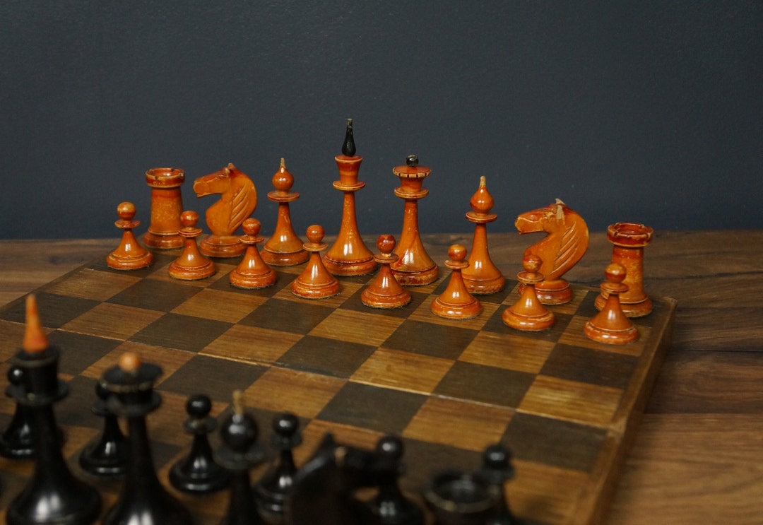 Chess USSR, Soviet Chess, Wooden Chess, Chess Set, Chess Game, Outdoor ...