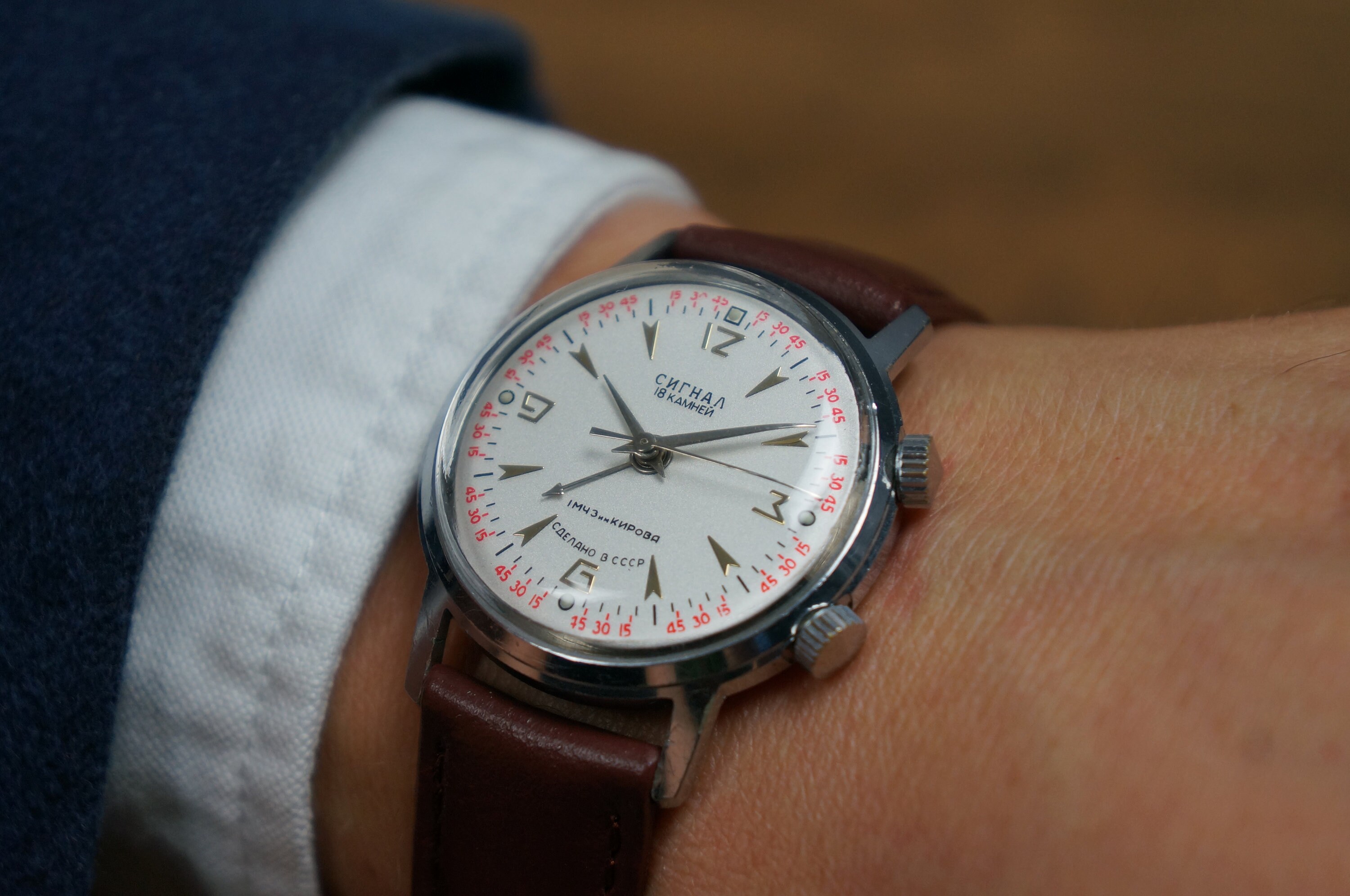 Poljot Watch Alarm Clock Retro Mens Wrist Watch Soviet | Etsy