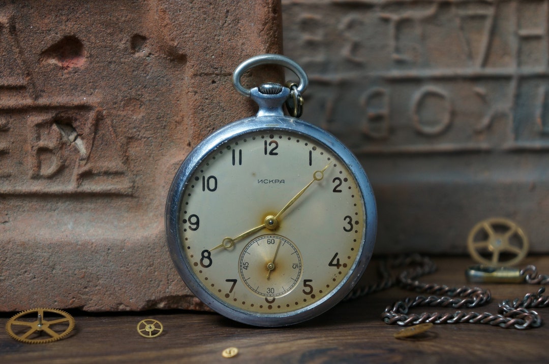 Pocket Watch, Soviet Watch, USSR Watch, Men's Watch, Watch, Iskra ...