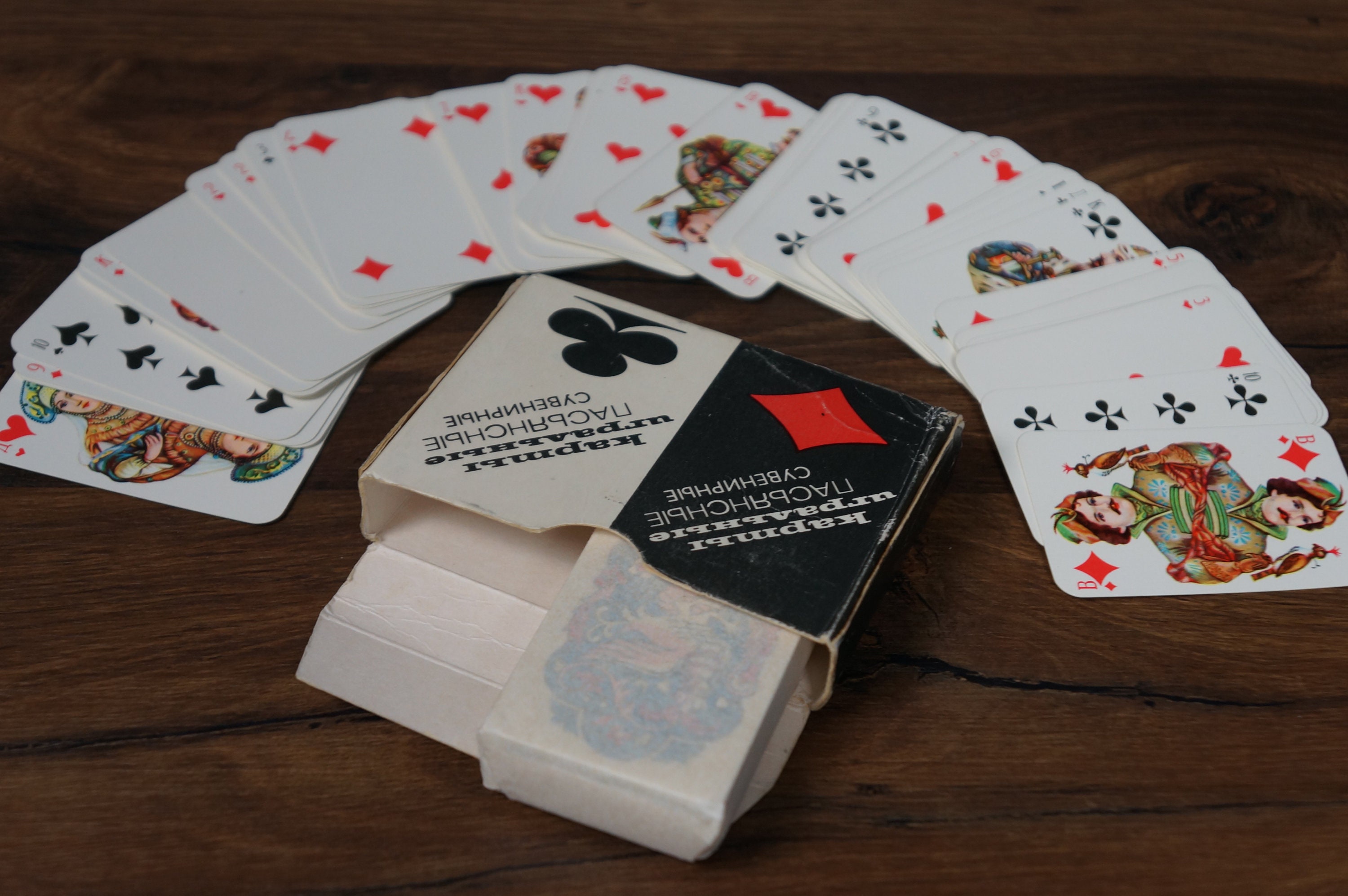 Playing Cards Cards Solitaire Playing Cards USSR Poker | Etsy