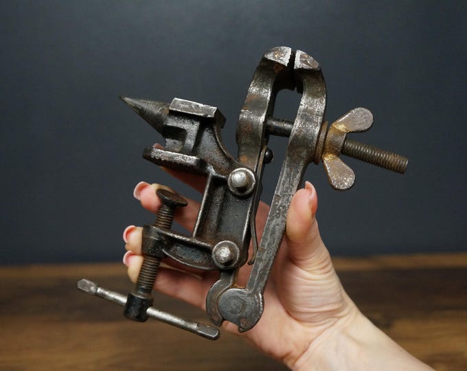 Vise, Tool Vise, Antique Tool, Jeweler's Vise, Vintage Vise, Workshop ...