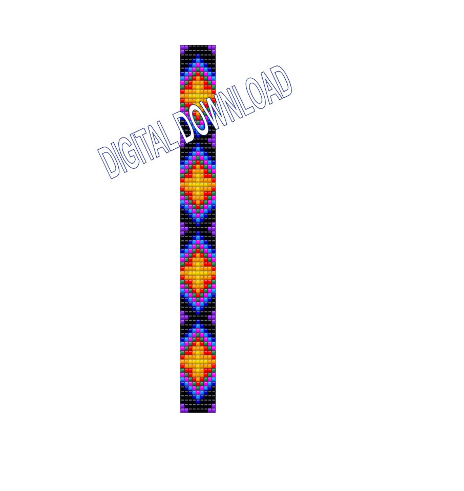 Colors Number 1 Bead Loom Bracelet Pattern - Etsy