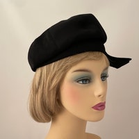 Vintage Beautiful 60s Sears Millinery Hat, Raffia Cloche Hat, Velvet ...
