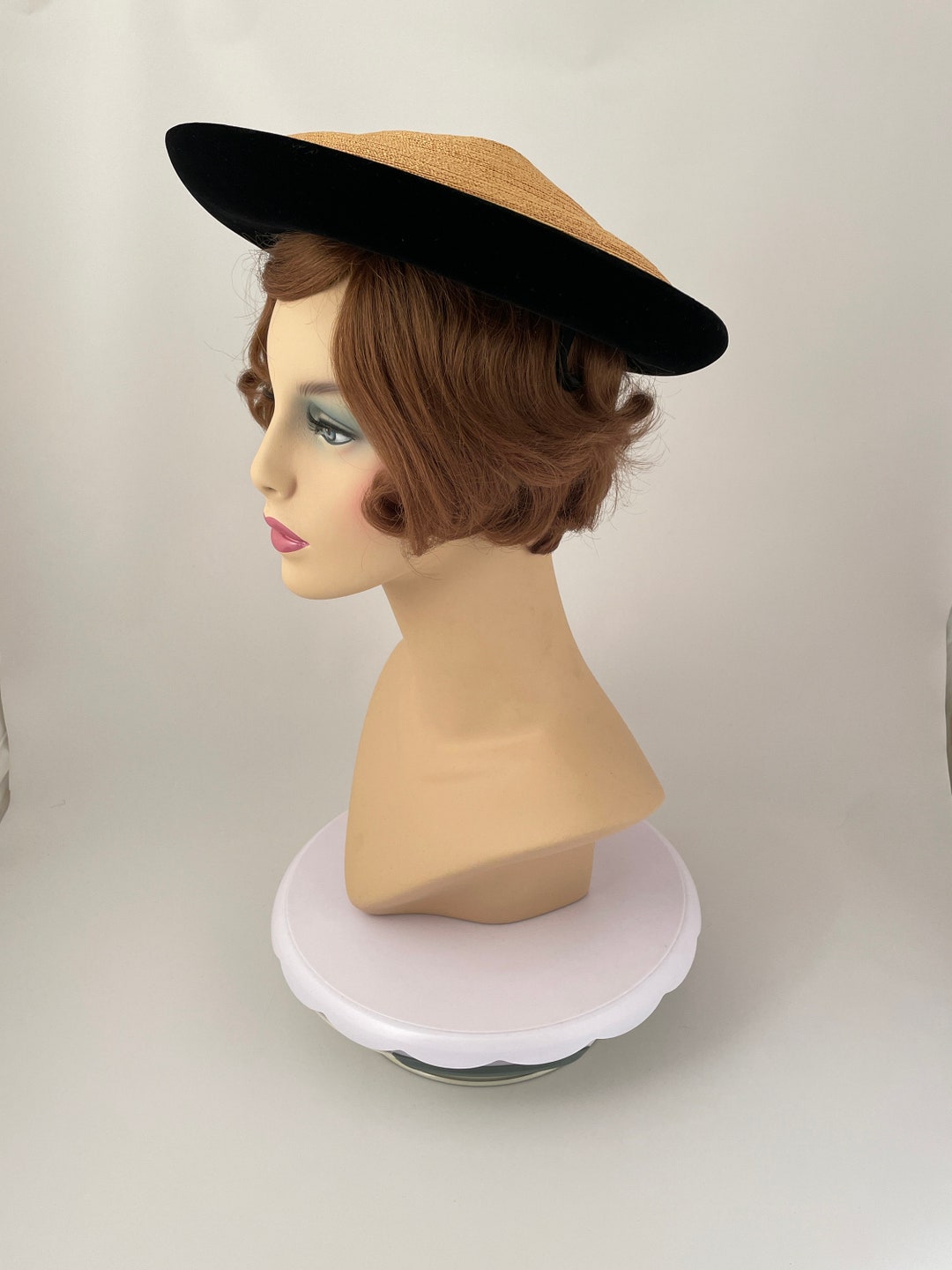 Ladies Vintage Hat, 1960s Hat, 1960s Winter Hat, 1960s Straw Hat, 1960s ...