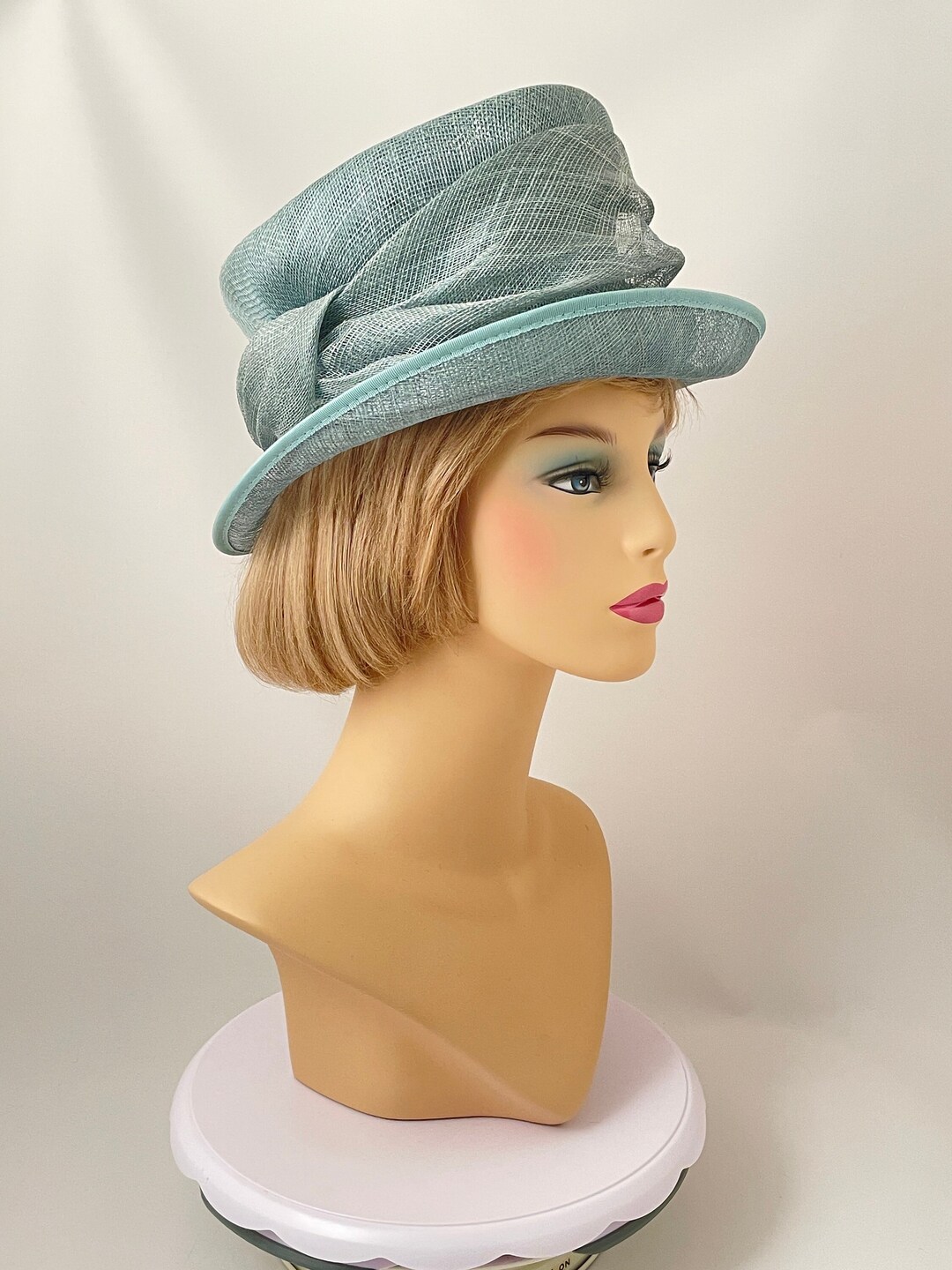 Ladies Vintage Hat, Sinamay Hat, Church Hat, Easter Hat, Summer Hat ...