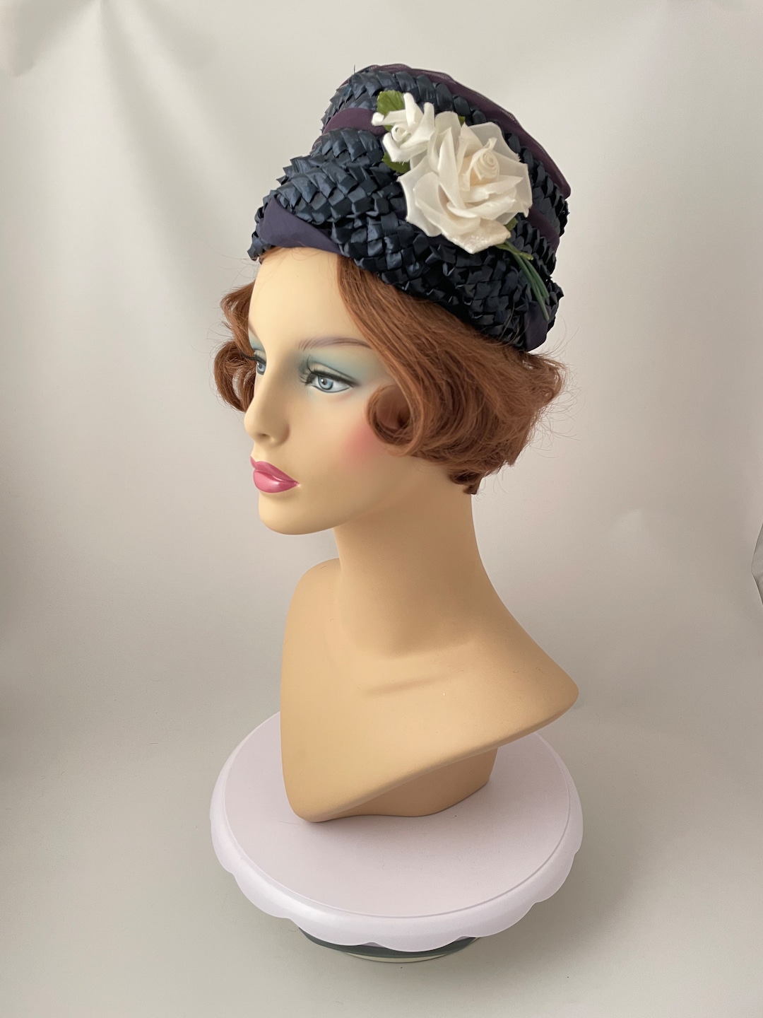 Ladies Vintage Hat, 1950s Hat, 1950s Vintage Hat, 1950s Straw Hat ...
