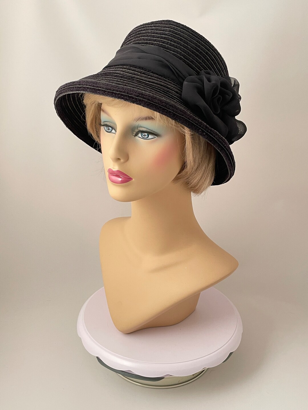 Ladies Vintage Hat, Eric Javits Hat, Water Repellent Hat, Travel Hat ...