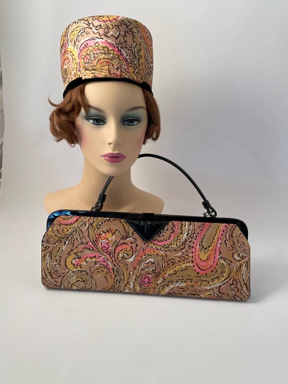 Ladies 1960s hat, 1960s purse, Hat and purse set, 196… - Gem