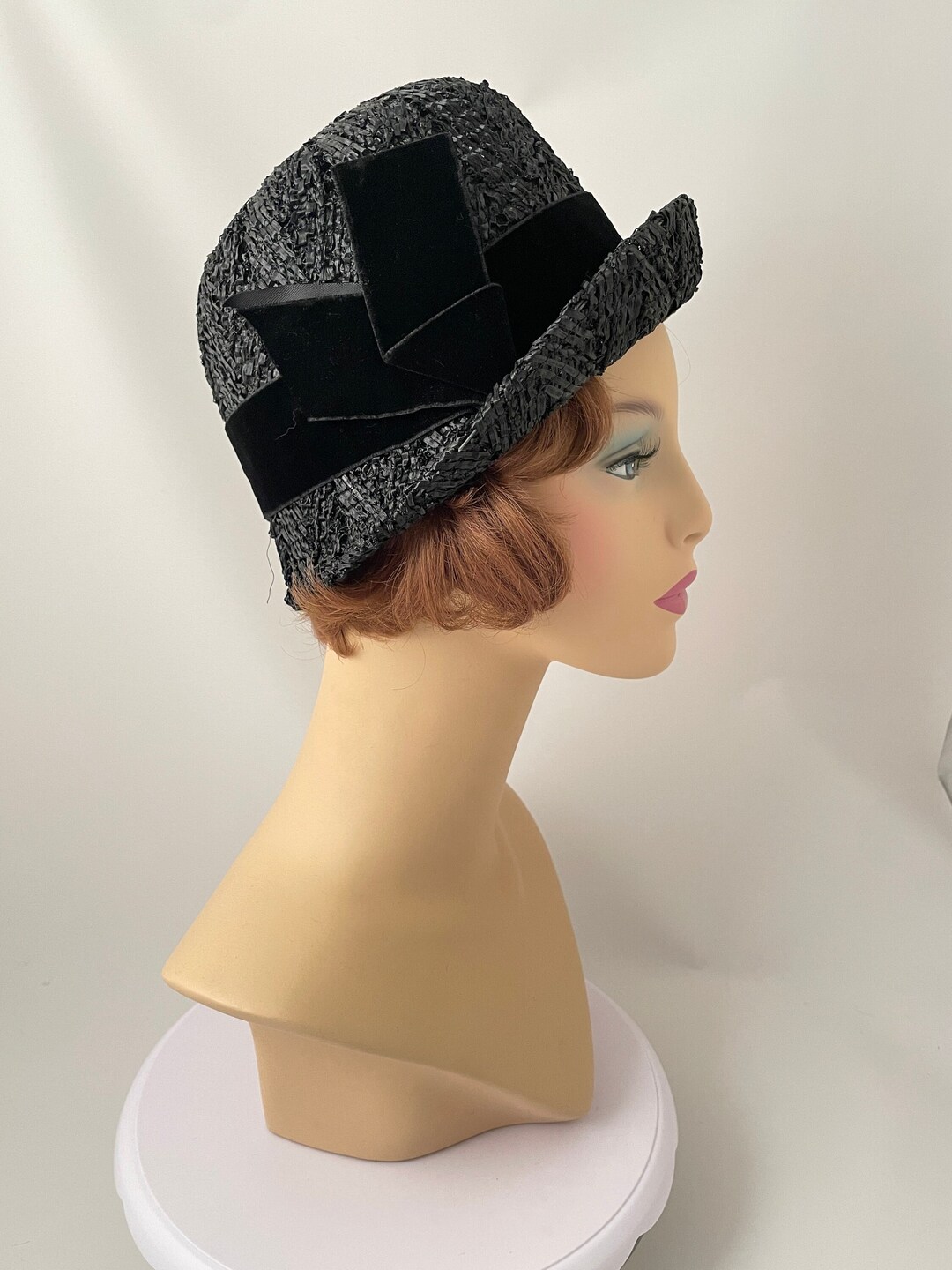 Ladies Vintage Hat, 1920s Style Hat, 1960s Hat, Cloche Hat, 1960s ...