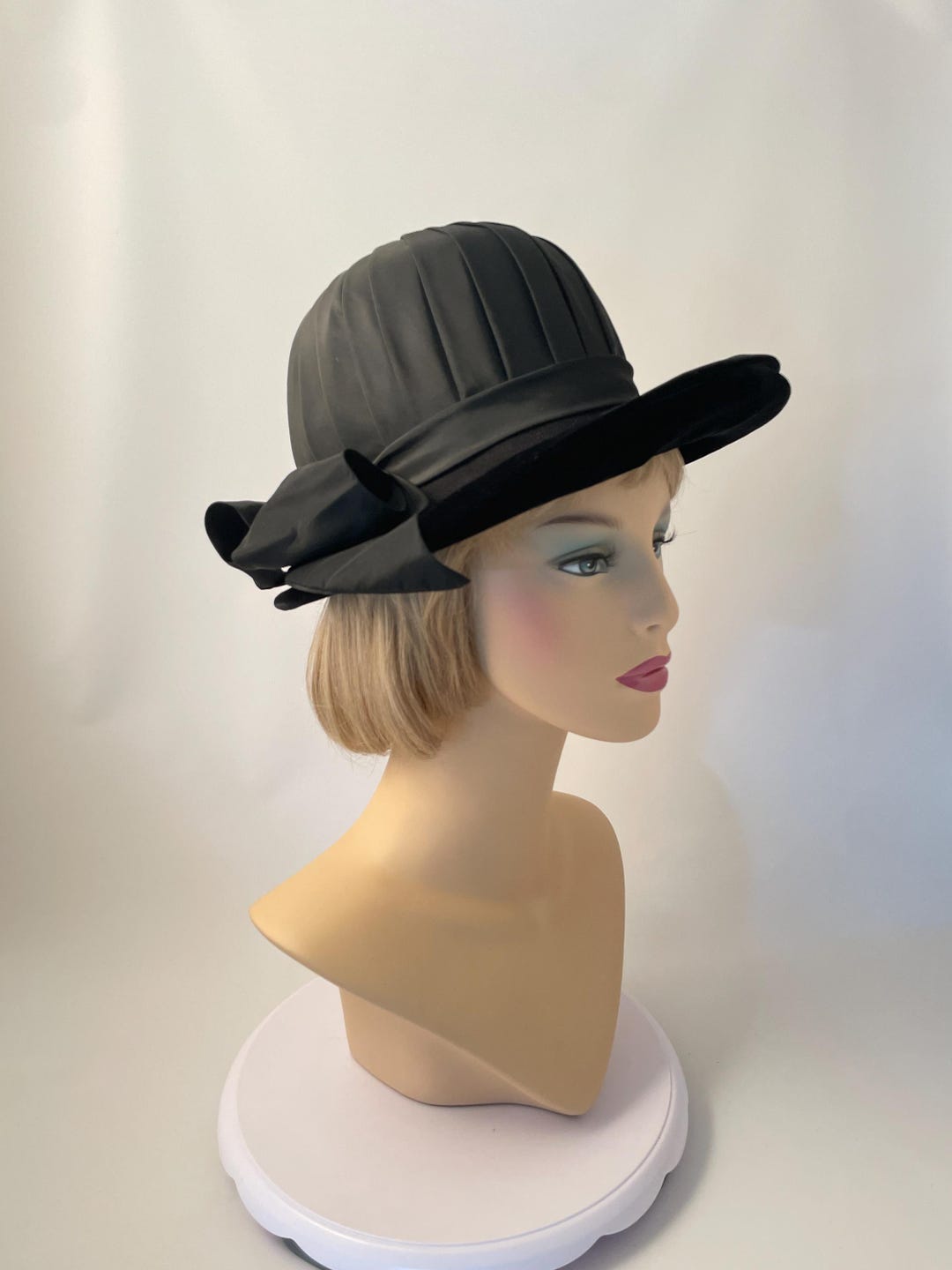 Ladies 1960s Hat, 1960 Vintage Hat, 1960s Black Hat, 1960s Clothing ...