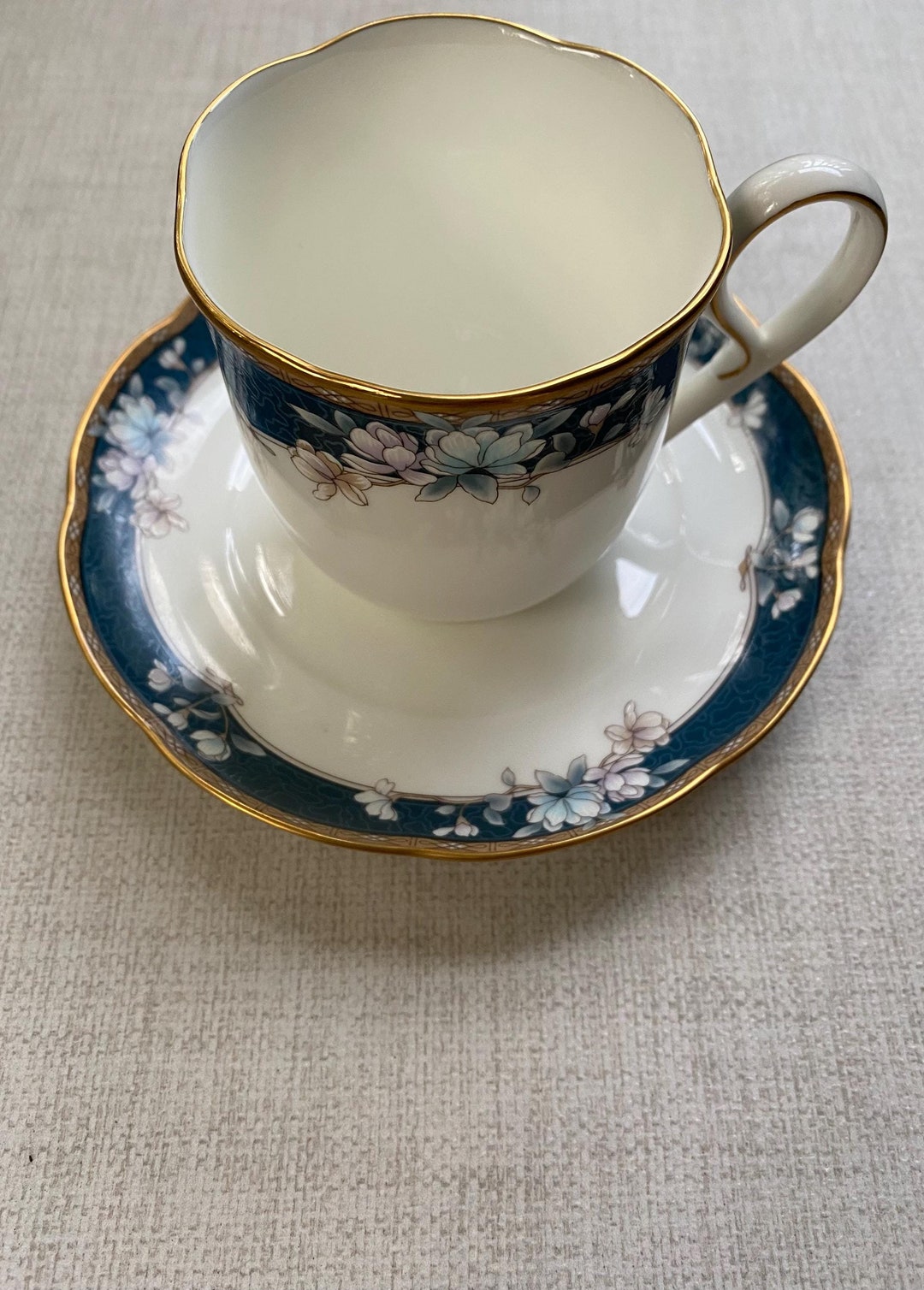 Vintage Noritake Bone China Sandhurst Cup and Saucer Set 1985 - 1998 ...