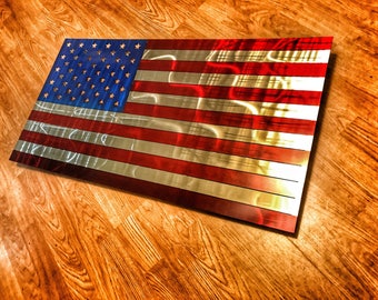 Metal american flag | Etsy